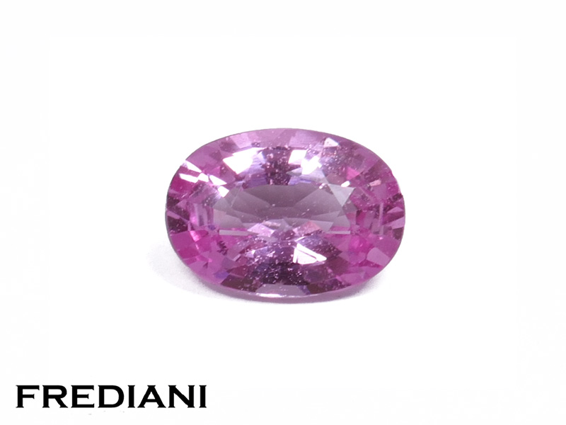 Saphir rose ovale - Frediani Pierres précieuses