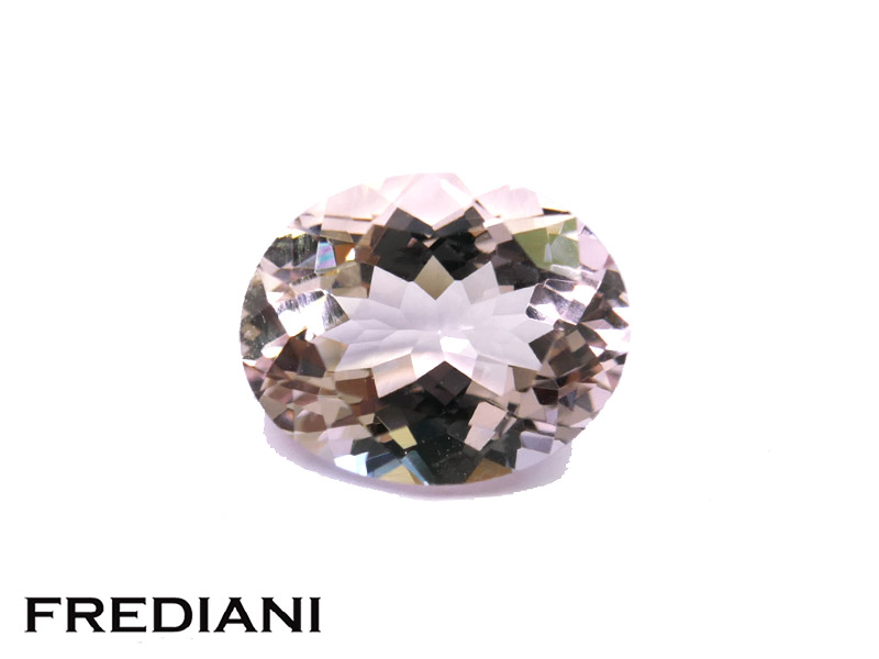 Béryl rose "morganite" ovale - Frediani Pierres précieuses