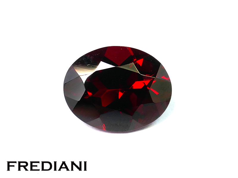 Grenat almandin ovale naturel - Frediani Pierres précieuses