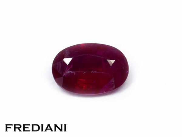 Rubis ovale traité - Frediani Pierres précieuses